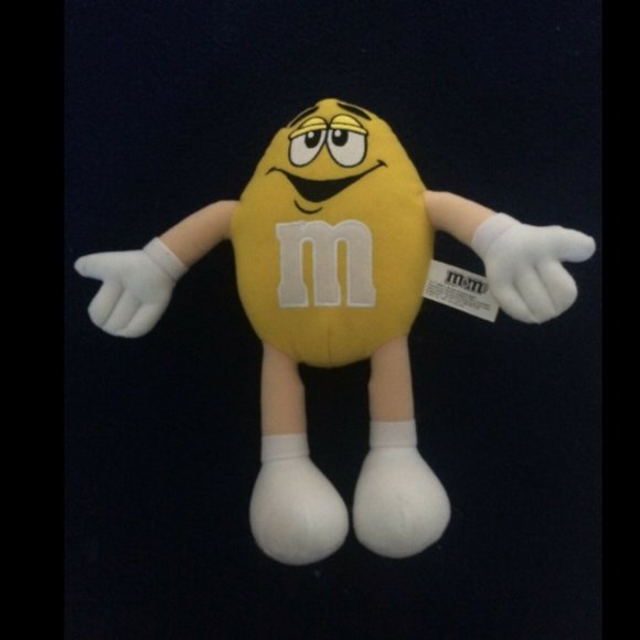 M&M'S | Toys | Mm Figure Large Plush Yellow Toy Candy Cartoon Comic ...